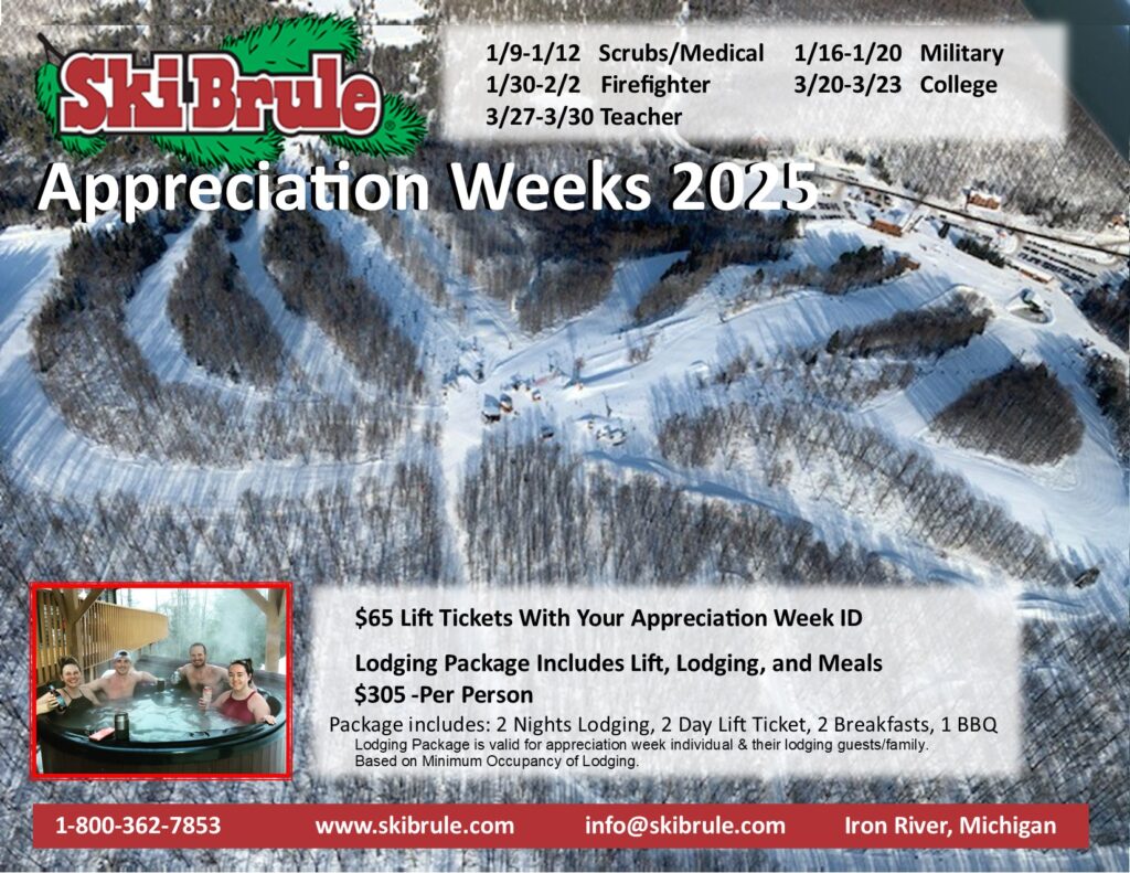 Snow Conditions & Hours | Ski Brule | Ski Michigan