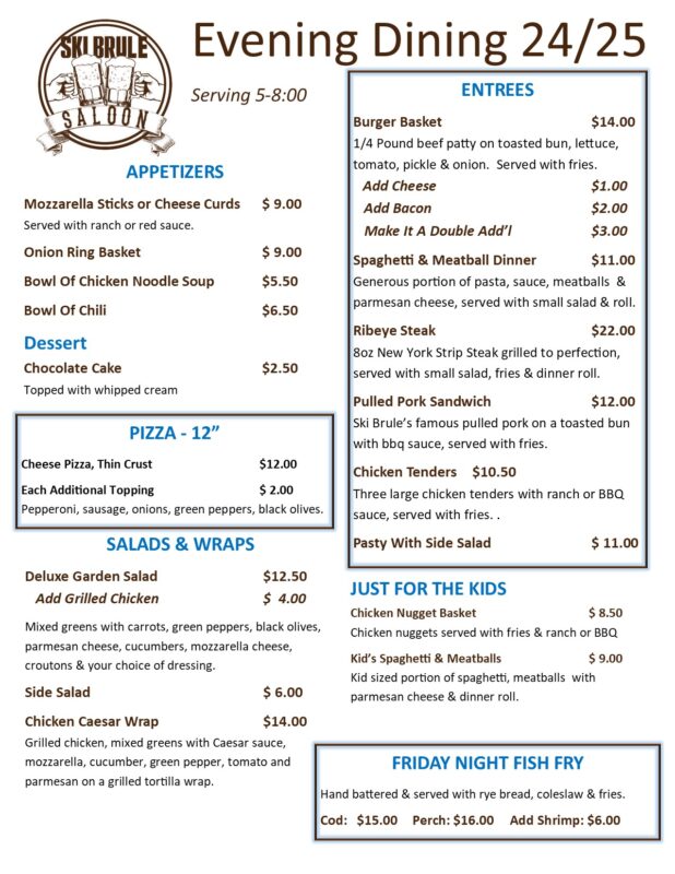 Food and Beverage | Iron River Restaurant | Ski Brule